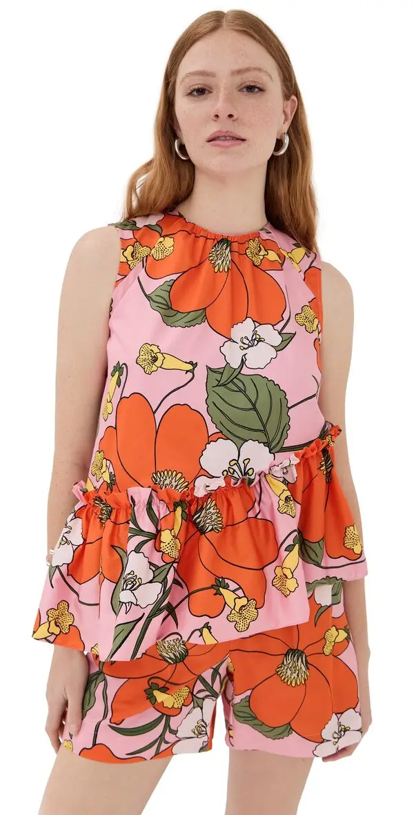 Borgo De Nor Alora Floral Print Top
