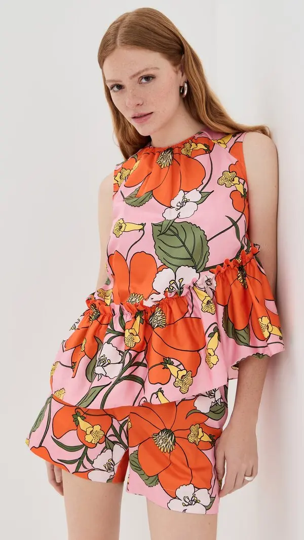 Borgo De Nor Alora Floral Print Top