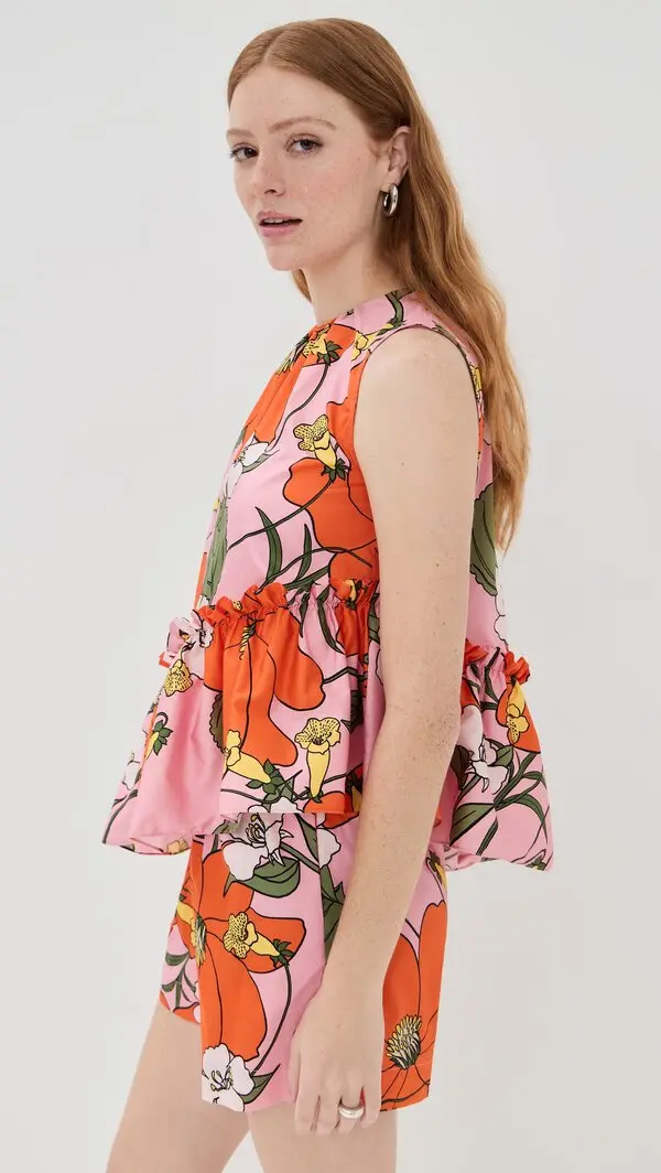 Borgo De Nor Alora Floral Print Top