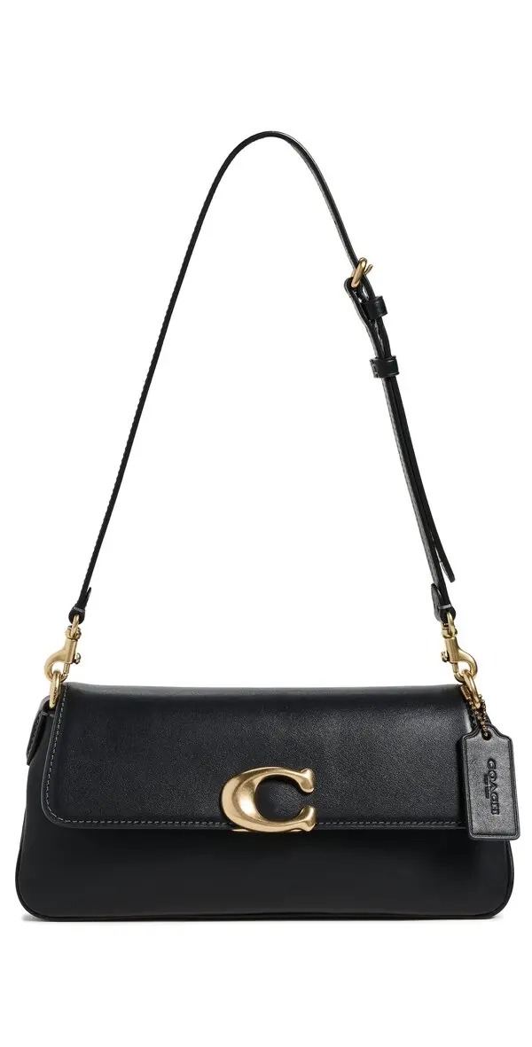 COACH Refined Calf Leather Jet Shoulder Bag - B4/black