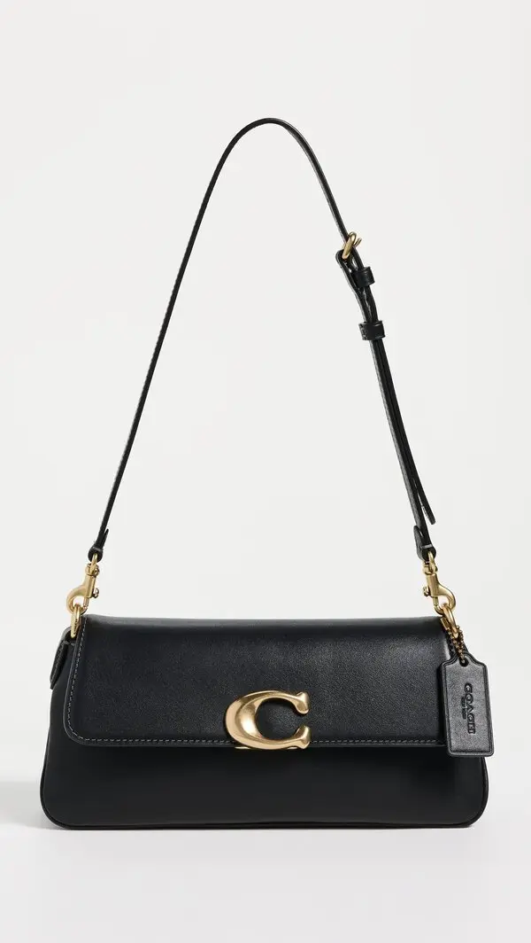 COACH Refined Calf Leather Jet Shoulder Bag - B4/black
