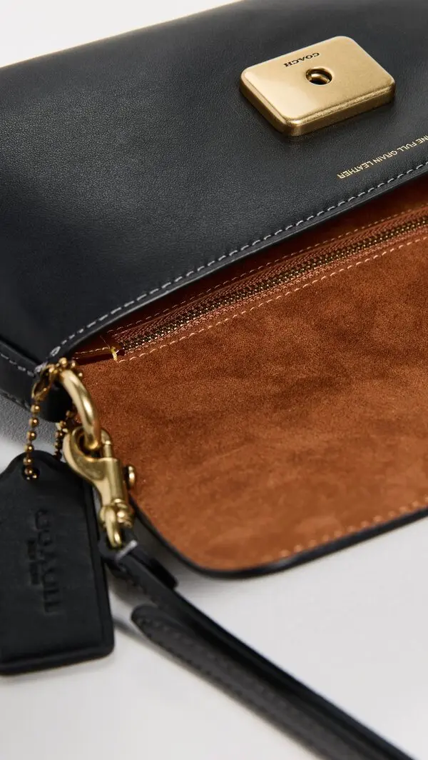 COACH Refined Calf Leather Jet Shoulder Bag - B4/black