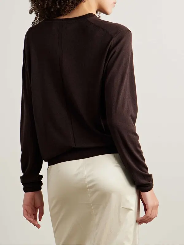 LA LIGNE Ben Silk, Wool And Cashmere-blend Sweater