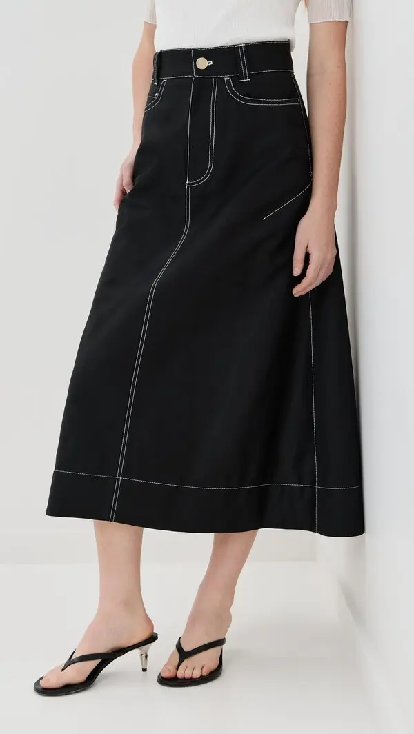 MERYLL ROGGE Flared Workwear Skirt
