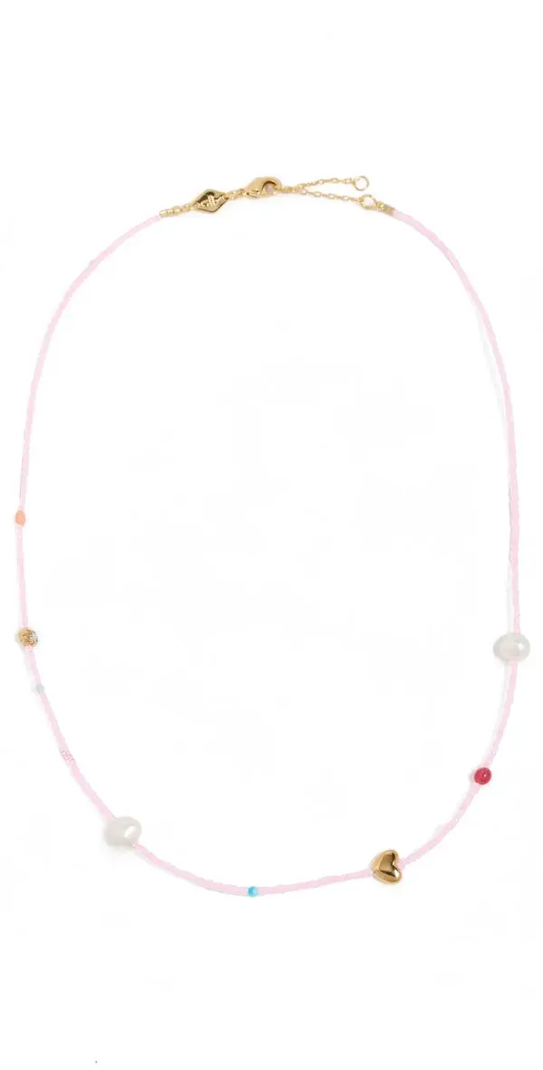 Anni Lu Oh So Fine Necklace - Sweet Pink