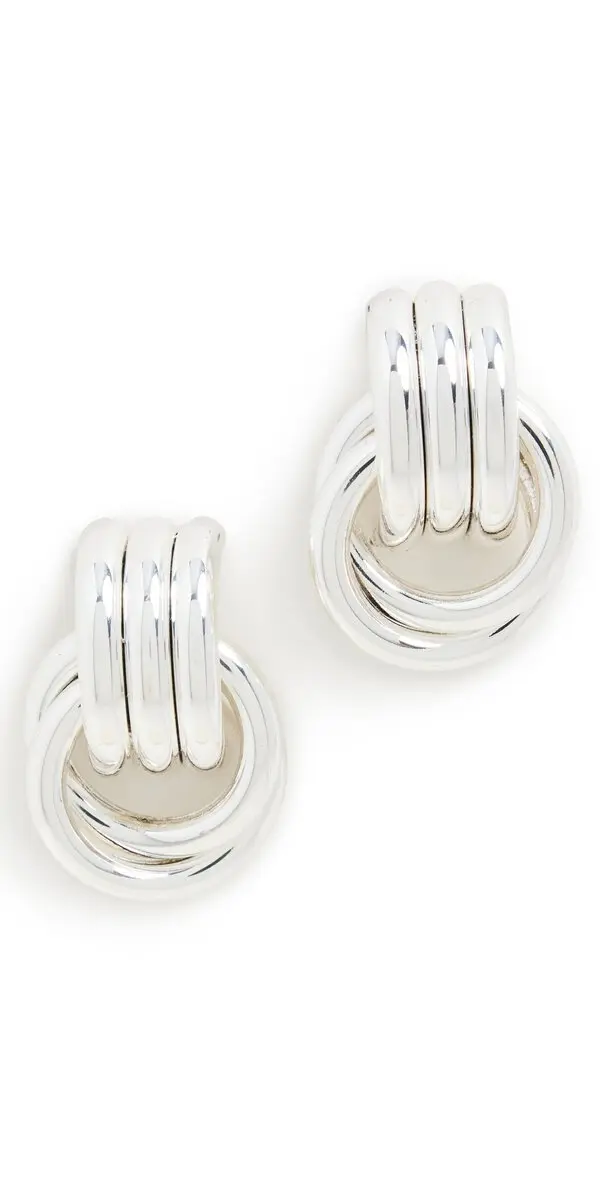 HEAVEN MAYHEM Mini Knot Earrings - Silver