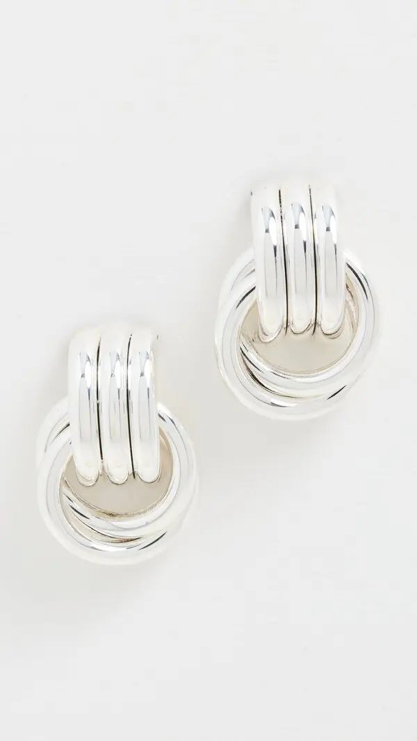 HEAVEN MAYHEM Mini Knot Earrings - Silver
