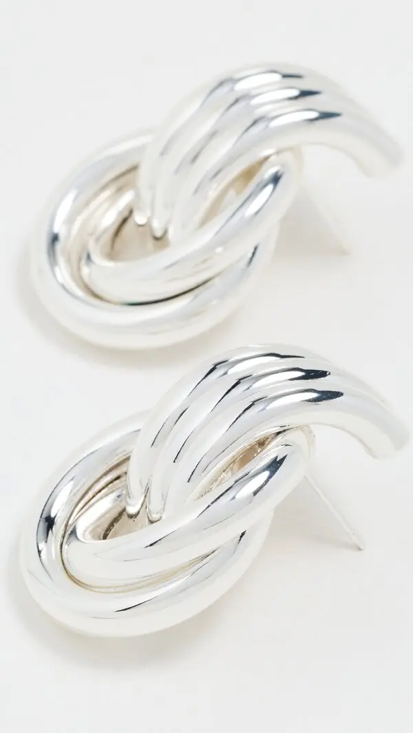 HEAVEN MAYHEM Mini Knot Earrings - Silver