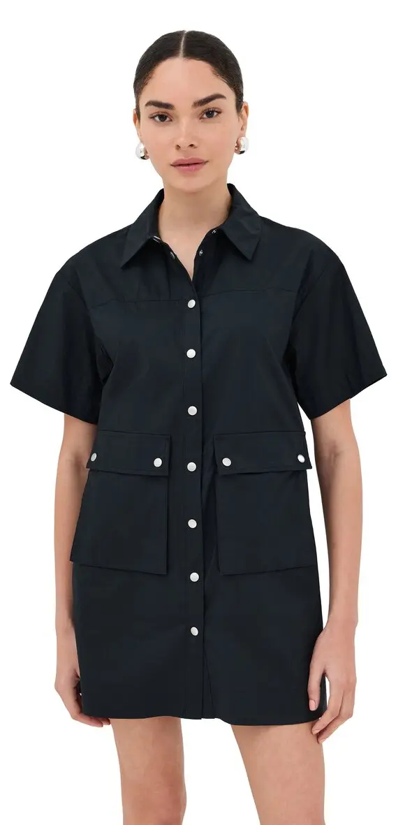 LE BOP Mariette Utility Dress - Black