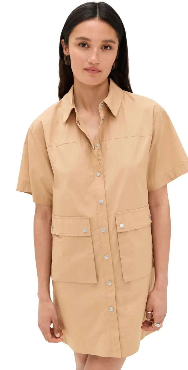 LE BOP Mariette Utility Dress - Tan
