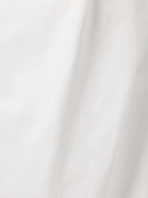 Khaite Lucian Pleated Cotton-poplin Maxi Skirt - White