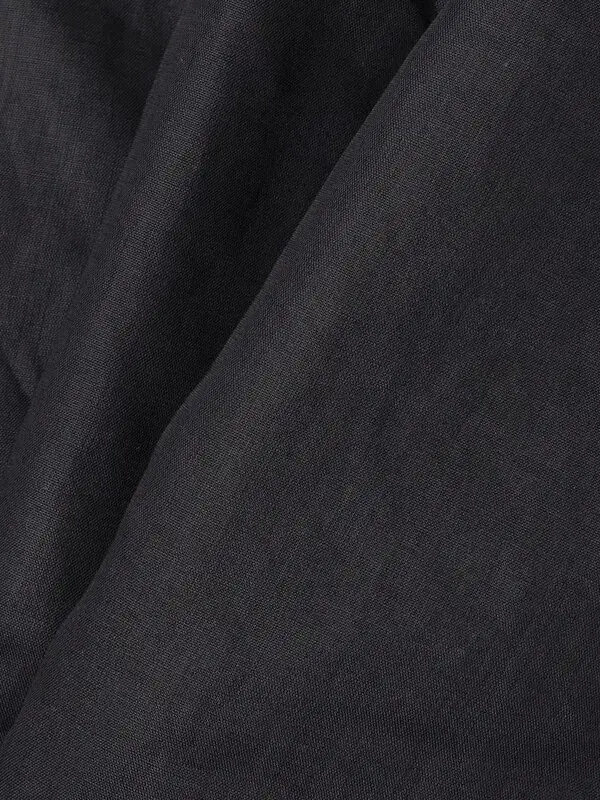 JIL SANDER Oversized Organza-trimmed Cotton-poplin Top