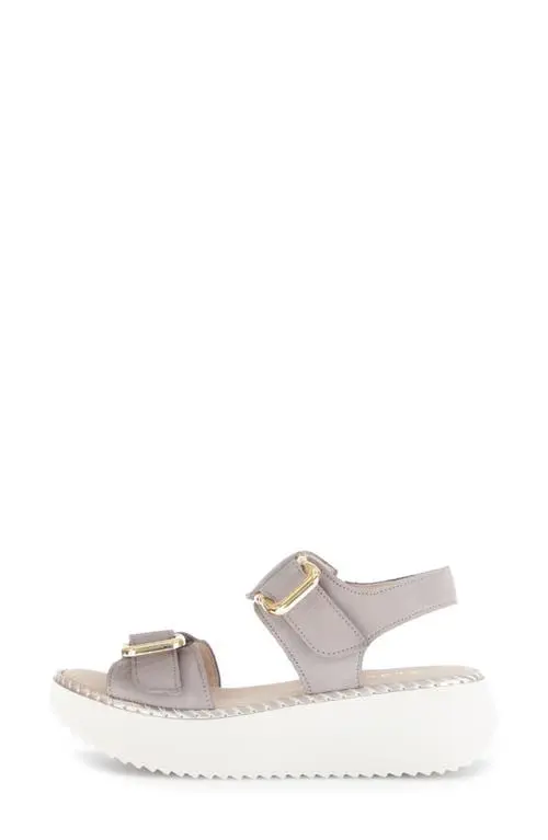 Gabor 64.590 Platform Wedge Sandal - Leinen