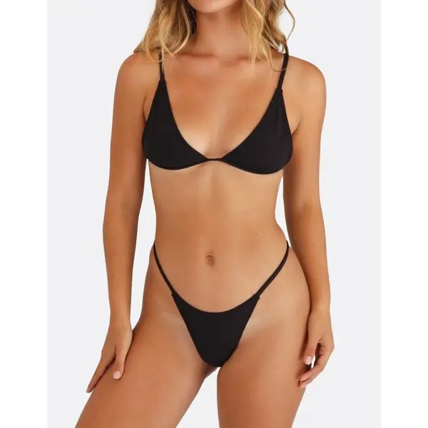 MINIMALE ANIMALE Mirage Bikini Top - Black