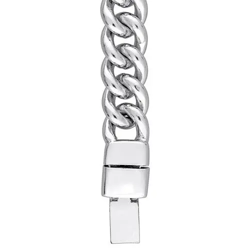 JULIANNA B. Sterling Silver Crossover Curb-link Chain Bracelet