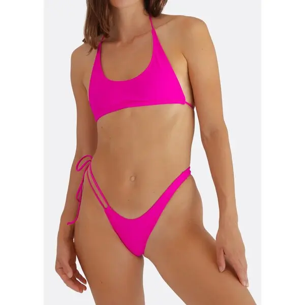 MINIMALE ANIMALE Matrix Wall Street Brief Bikini Bottom - Hot Pink