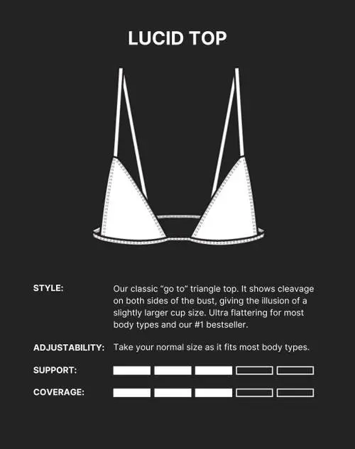 MINIMALE ANIMALE Lucid Bikini Top - Silver