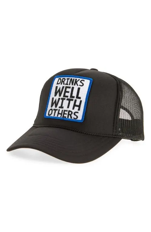 FRIDAY FEELIN’ Patch Trucker Hat - Black