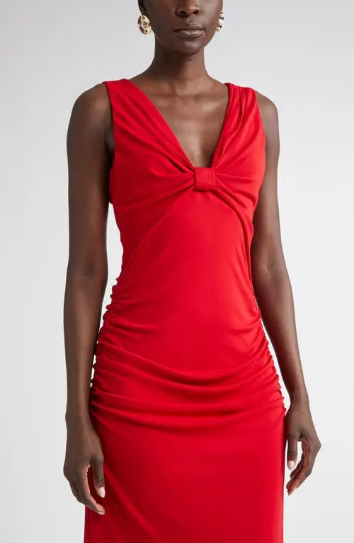 Carolina Herrera Ruched Jersey Column Dress