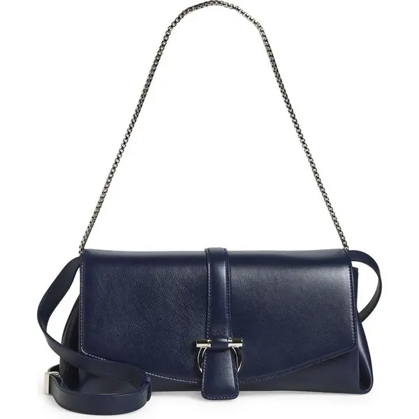 FERRAGAMO Medium Lily Leather Shoulder Bag