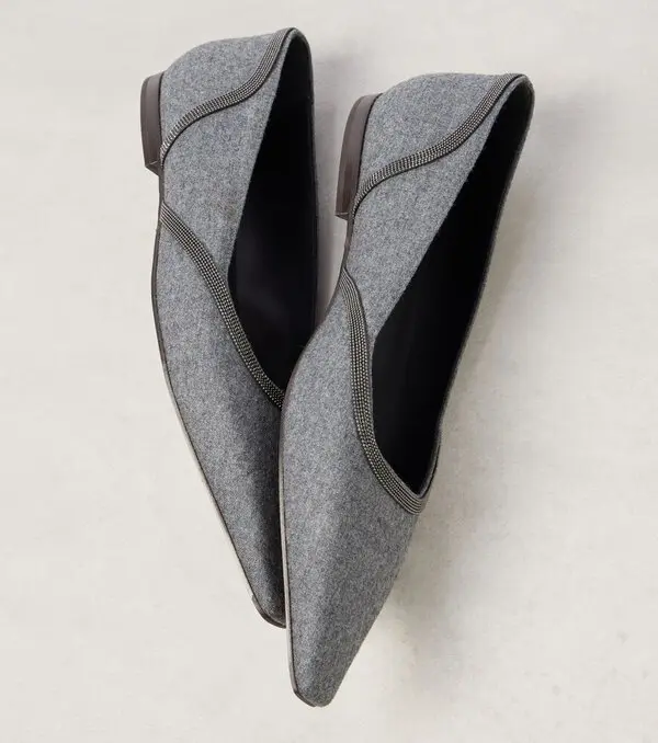 Brunello Cucinelli Monili Ballet Flats