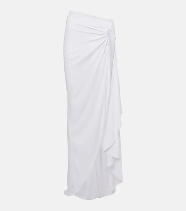Christopher Esber Crescent Draped Asymmetric Midi Skirt