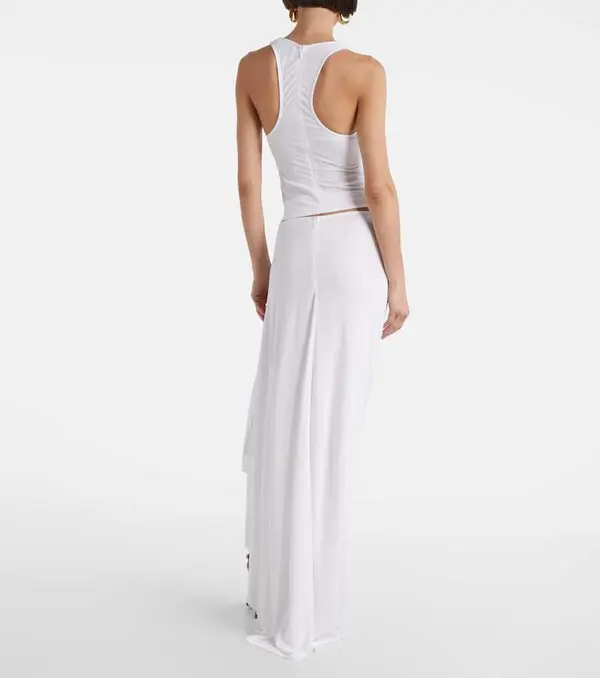 Christopher Esber Crescent Draped Asymmetric Midi Skirt
