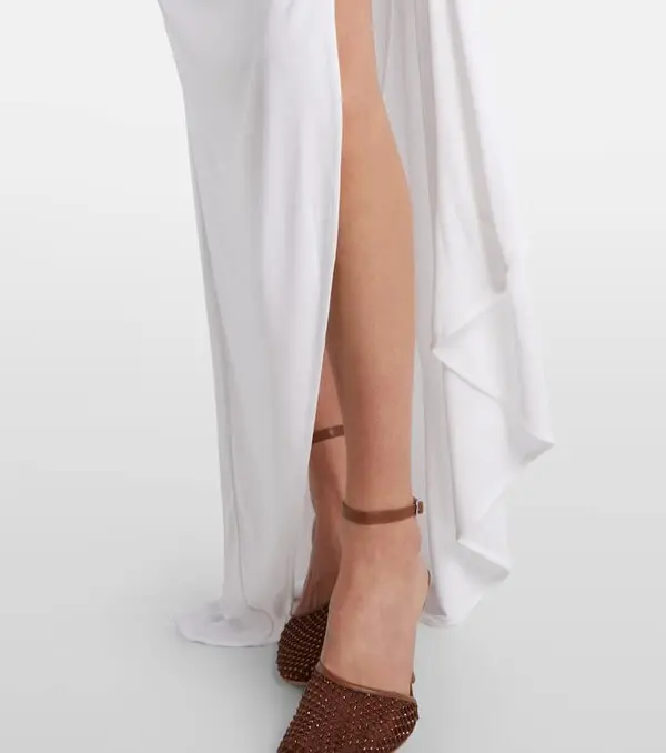 Christopher Esber Crescent Draped Asymmetric Midi Skirt