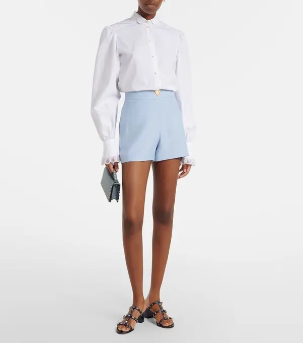 Valentino Garavani Rockstud Leather Sandals - Blue