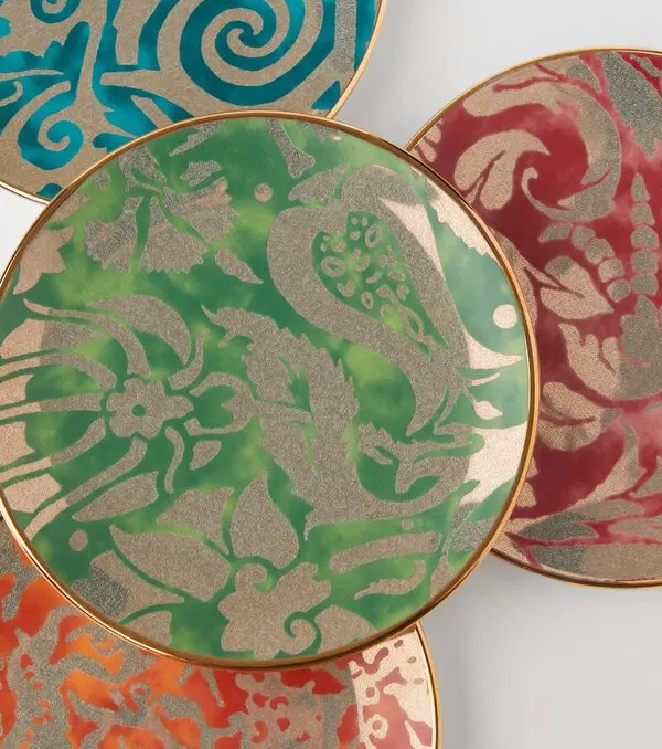 L'Objet X Fortuny Set Of 4 Earthenware Dessert Plates - Multicoloured