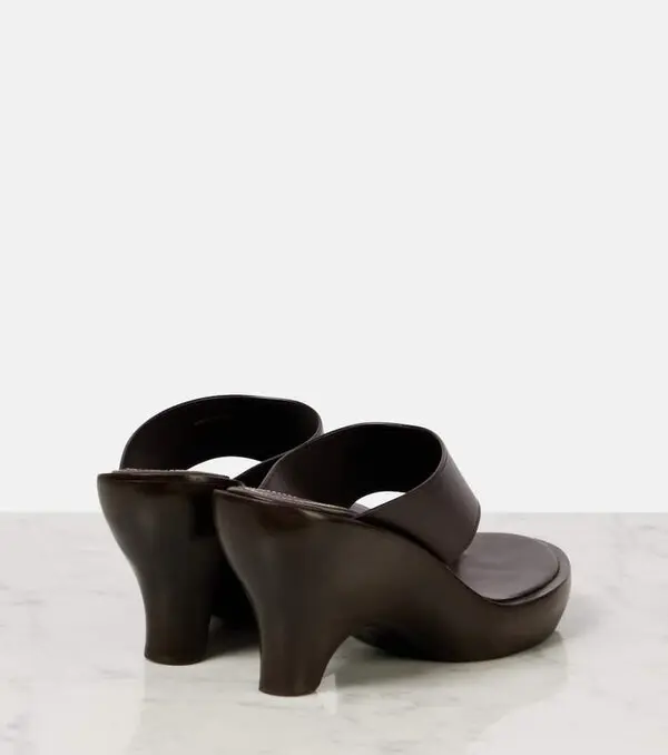 Zimmermann Wild 95 Leather Wedge Mules