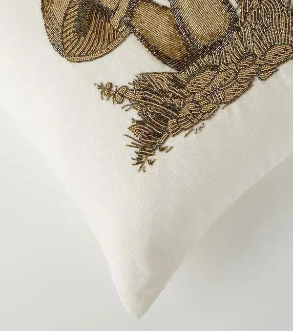 Jonathan Adler Botanist Mushrooms Large Linen Cushion