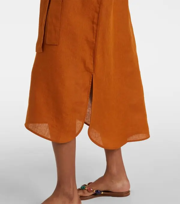 ERES Bibi Linen Kaftan - Brown