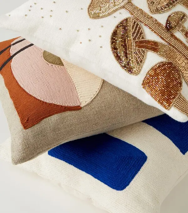 Jonathan Adler Ojai Blocks Wool And Cotton Cushion