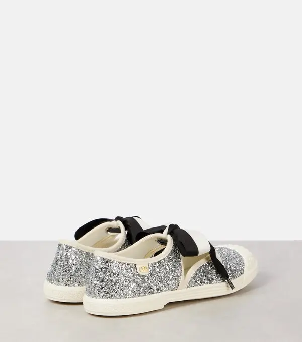 Valentino Garavani Bay Bay Glitter Sneakers