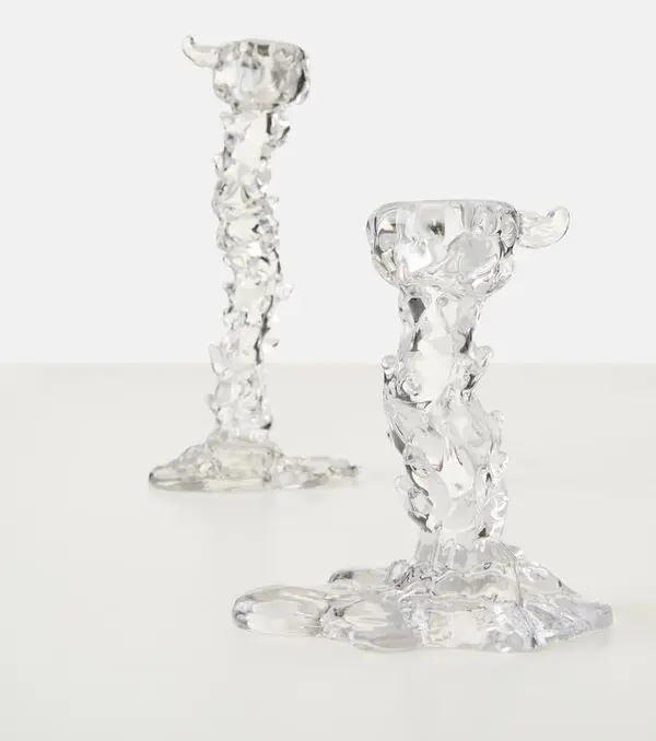 POLSPOTTEN Drip Small Glass Candle Holder Pascal Smelik