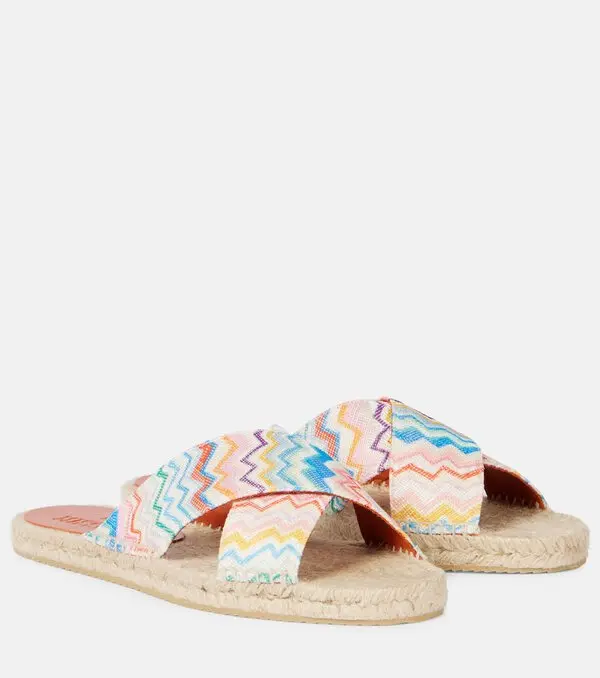 Missoni Zigzag Espadrille Sandals - Multicoloured