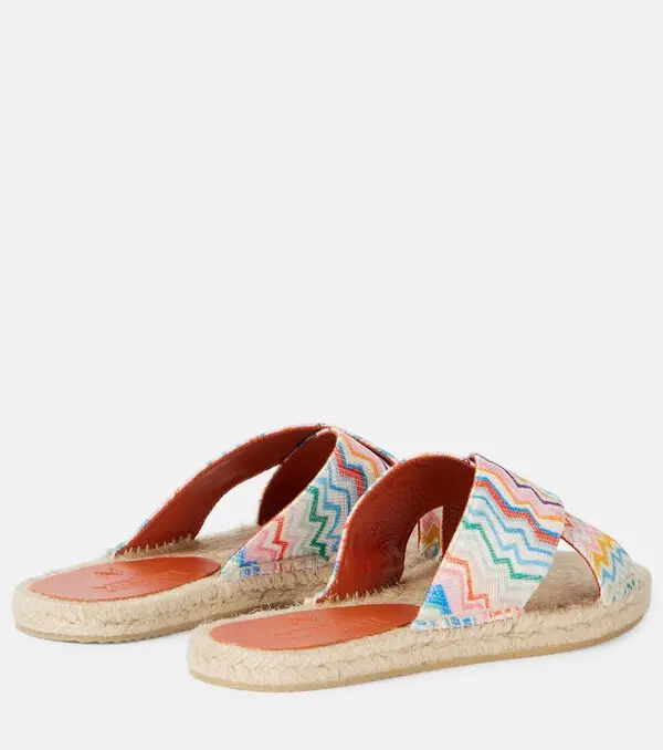 Missoni Zigzag Espadrille Sandals - Multicoloured
