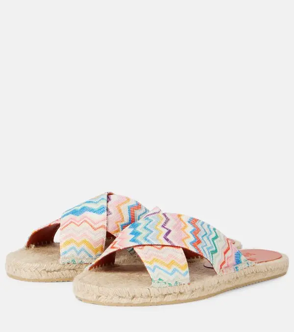 Missoni Zigzag Espadrille Sandals - Multicoloured