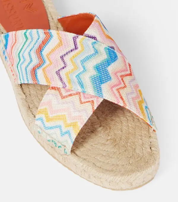 Missoni Zigzag Espadrille Sandals - Multicoloured