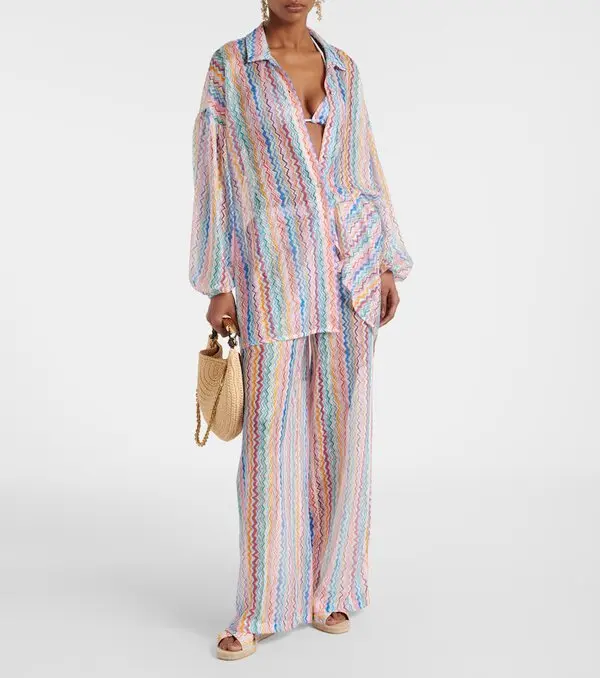 Missoni Zigzag Espadrille Sandals - Multicoloured