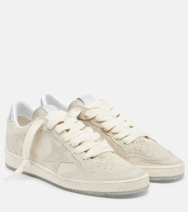 GOLDEN GOOSE Ball Star Suede Sneakers - Grey