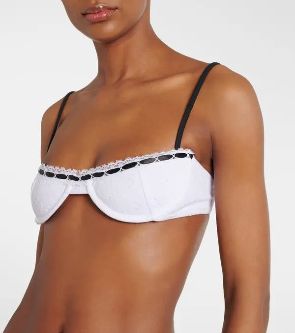 SAME Broderie Anglaise Bikini Top