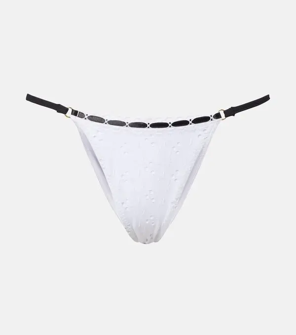 SAME Broderie Anglaise Bikini Bottom - White
