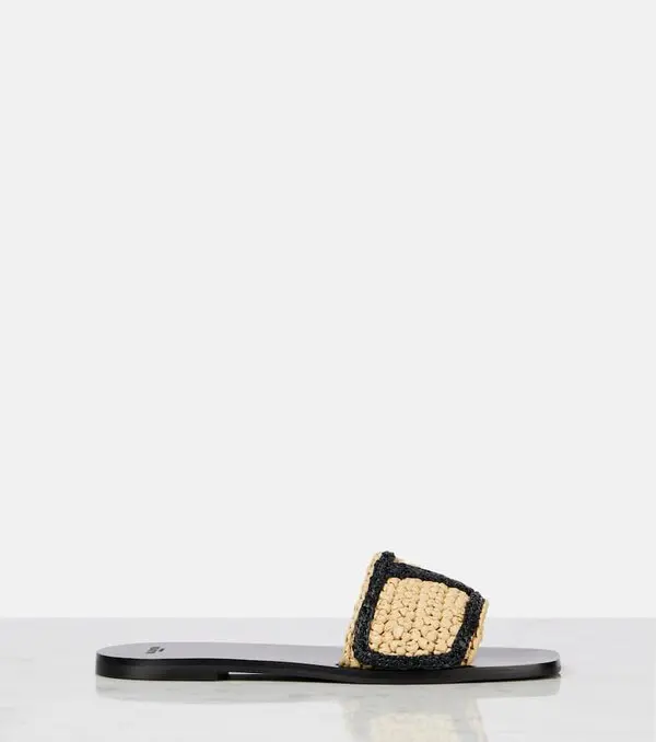 Valentino Garavani Viva Superstar Embroidered Crochet Slides