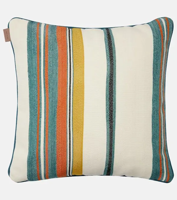 Etro Striped Cotton Jacquard Cushion
