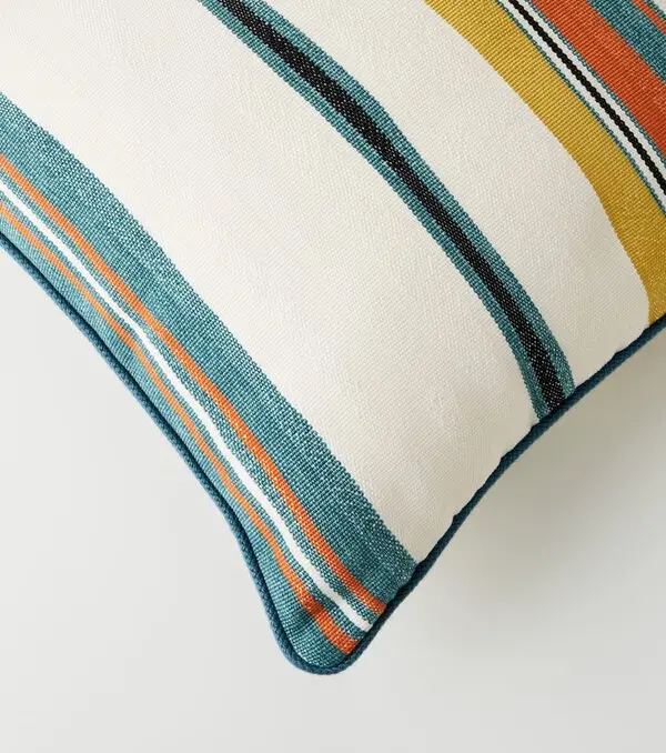 Etro Striped Cotton Jacquard Cushion