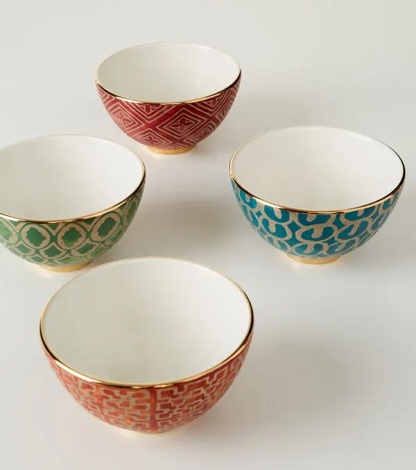 L'Objet X Fortuny Set Of 4 Earthenware Cereal Bowls - Multicoloured