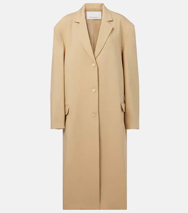 THE FRANKIE SHOP Tribeca Oversized Coat - Beige