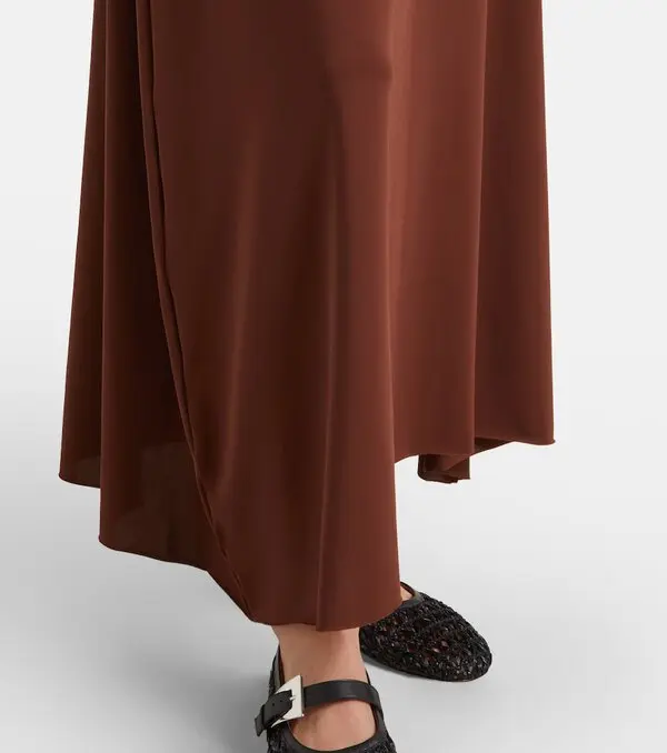 ERES Oda Pleated Maxi Dress - Brown